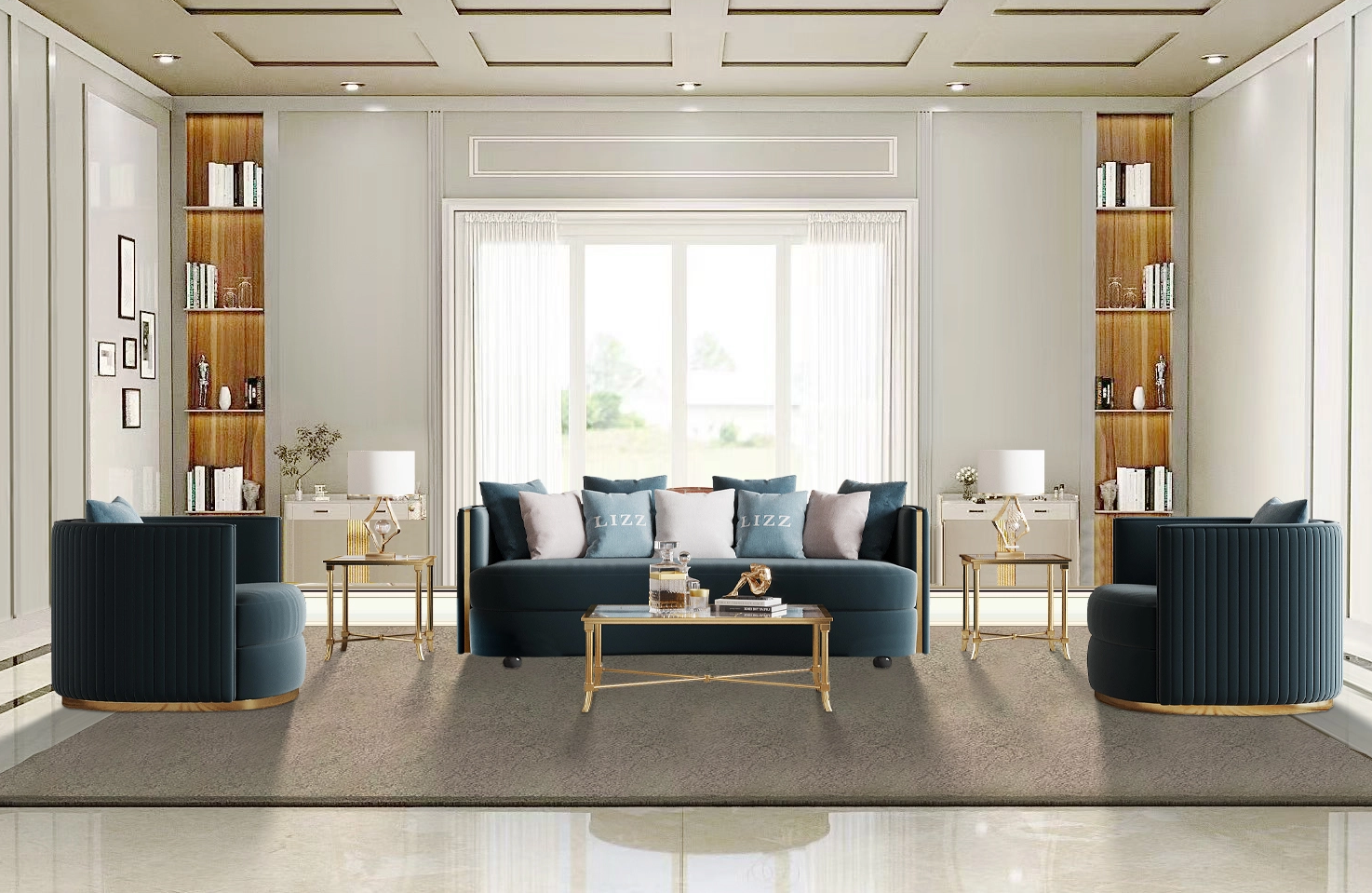 Leisure Leather Sofa, Purple Fabric Sofa - Lizz Furniture