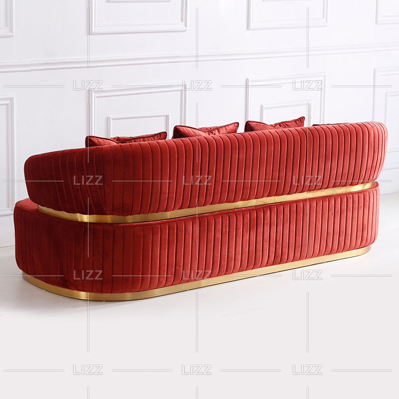 Traditional Small light Red Living Room Sofa from China manufacturer ...